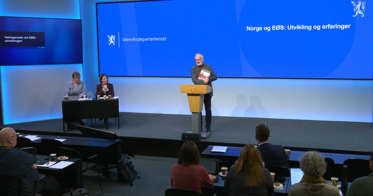 Eldring-utvalget vil knytte Norge stadig tettere til EU - Nei til EU